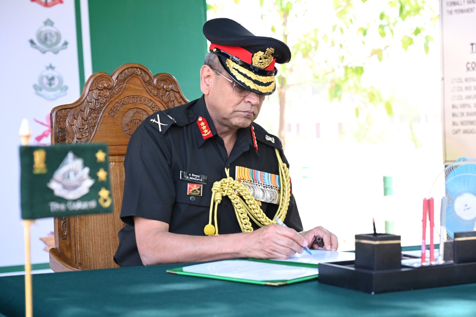 Lt Gen Johnson P Mathew Hands Over Colonel of Punjab Regiment Baton to ...