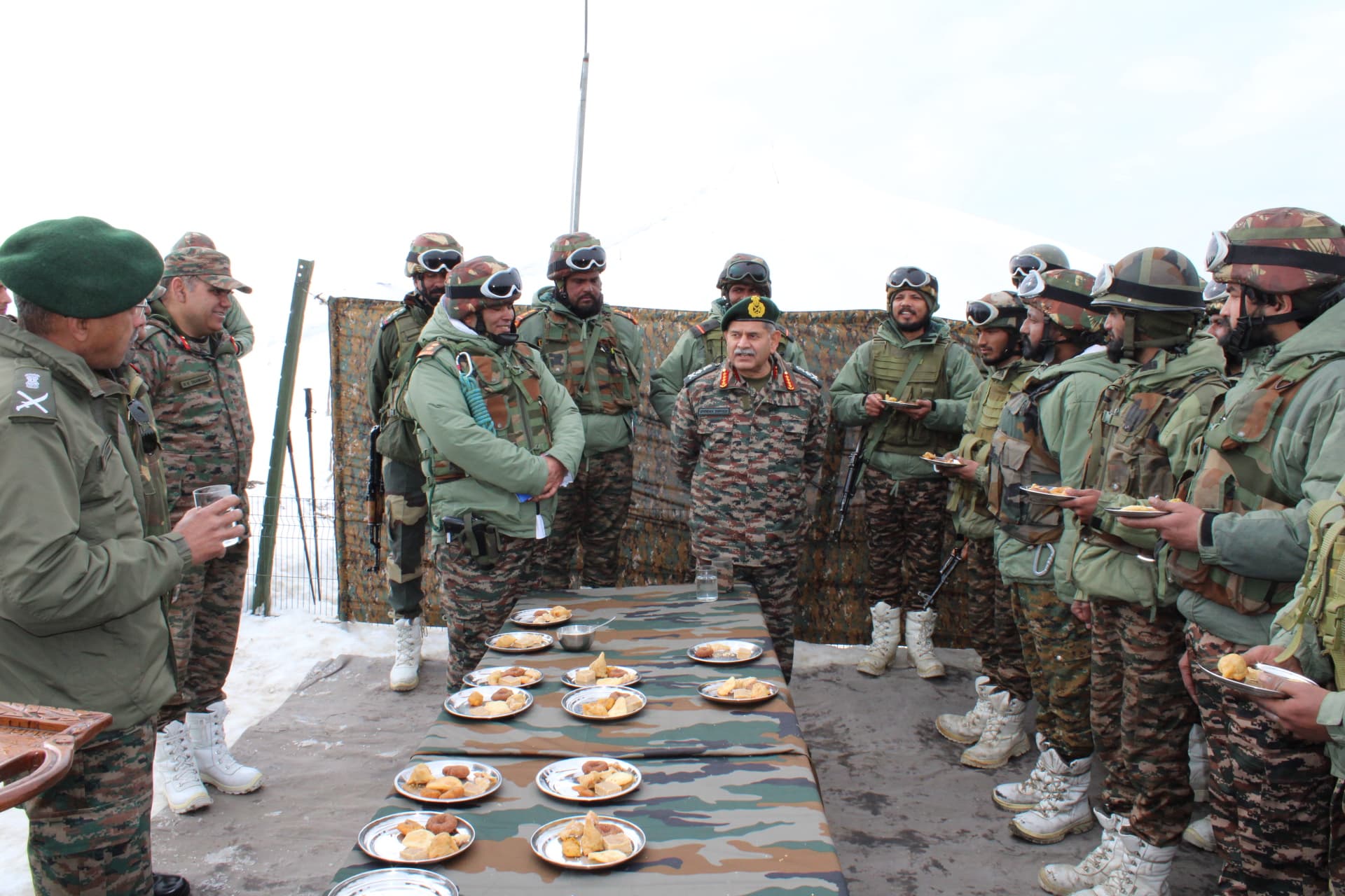 Indian Army Chief General Upendra Dwivedi Visits Line of Control (LoC)