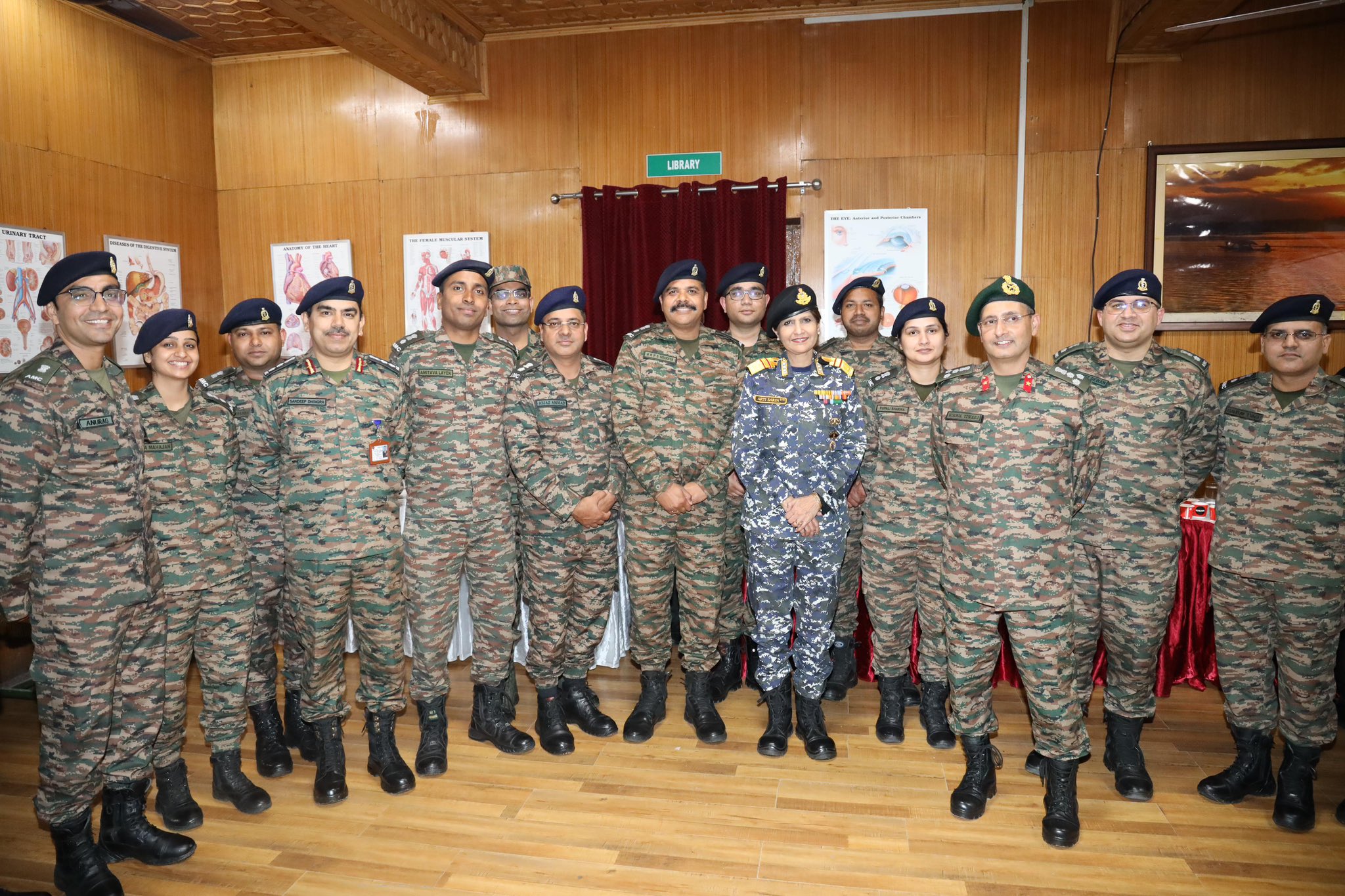 Vice Admiral Arti Sarin Visits 92 Base Hospital in Srinagar, Lauds ...