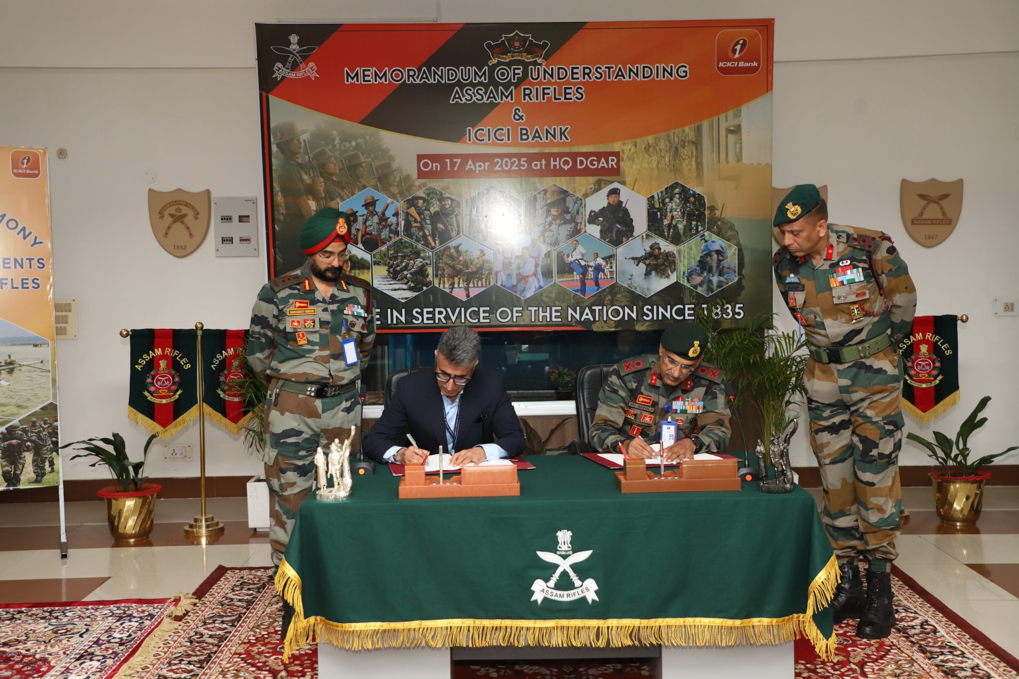 Assam Rifles and ICICI Bank Sign MoU to Enhance Financial Benefits for ...
