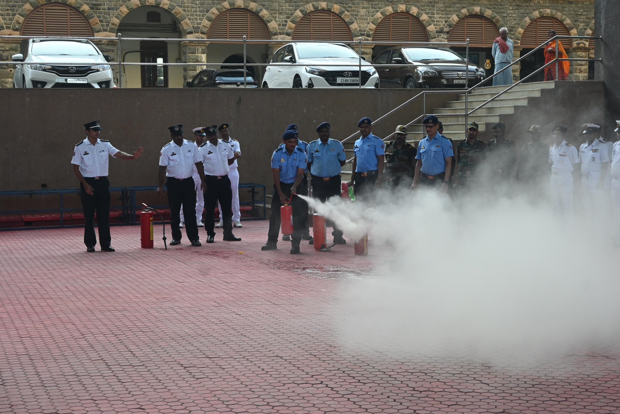INHS Asvini Hosts Fire Safety Lecture and Demonstration During National ...