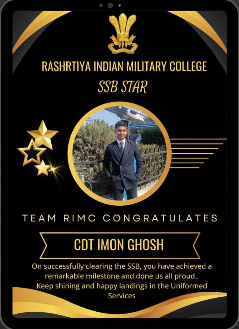 28 Cadets from RIMC Qualify Final NDA Selections, Setting a New ...