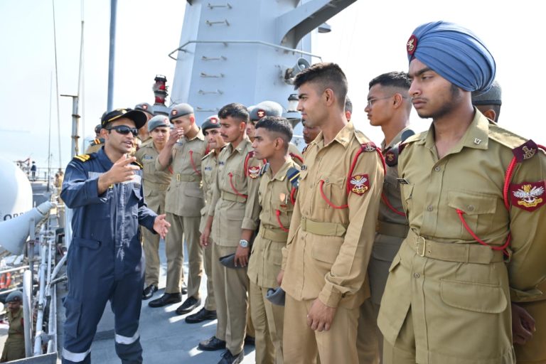 NDA Cadets Gain Hands-On Naval Experience with Western Fleet in ...