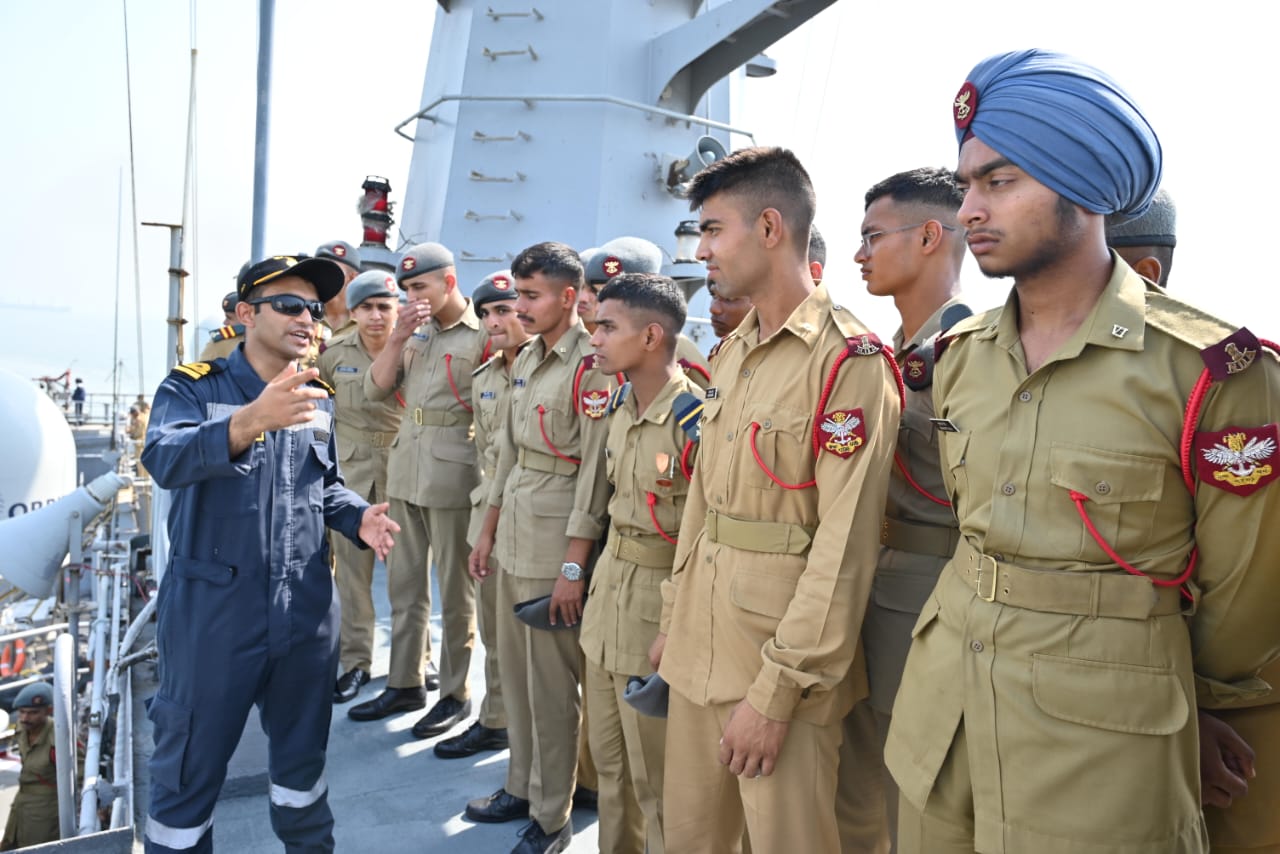 NDA Cadets Gain Hands-On Naval Experience with Western Fleet in ...