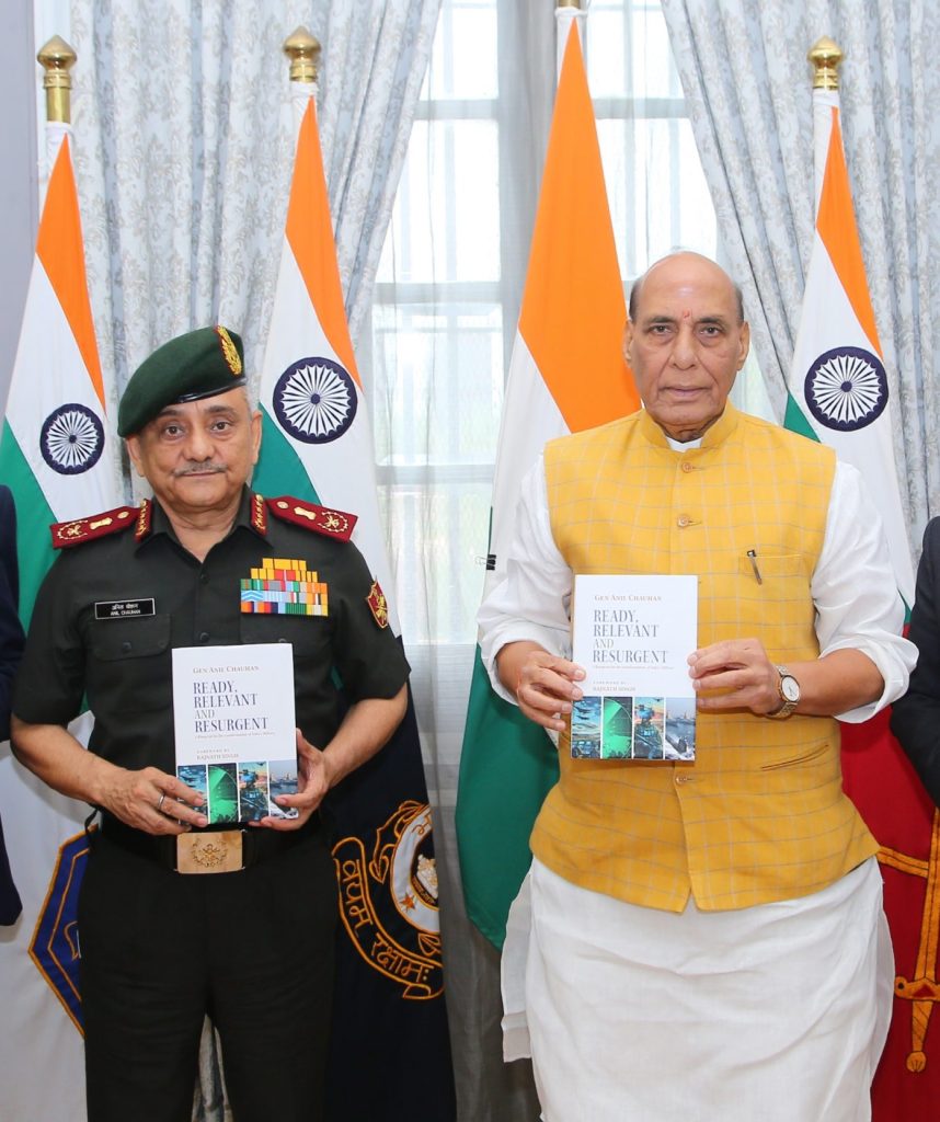 Defence Minister Launches CDS General Anil Chauhan’s Book on Military ...