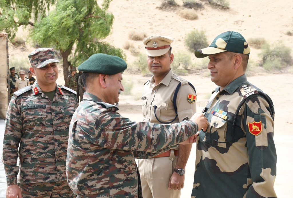 Assistant Commandant of the BSF Rajasthan Frontier Shri P K Mishra ...