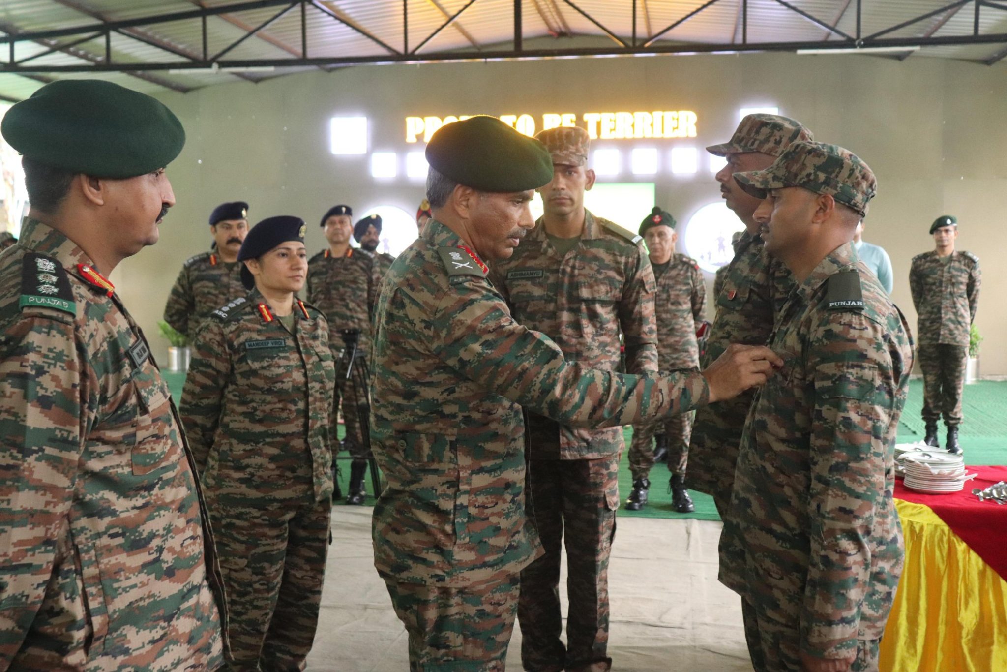 Western Army Commander Reviews Readiness at Kalka Military Station