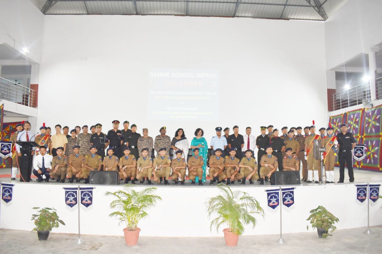Red Shield Division Commander Visits Sainik School Imphal, Lauds Cadet ...