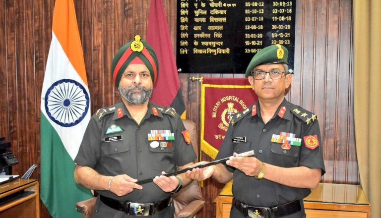 Brigadier G S Bhatia Takes Command of Military Hospital Roorkee