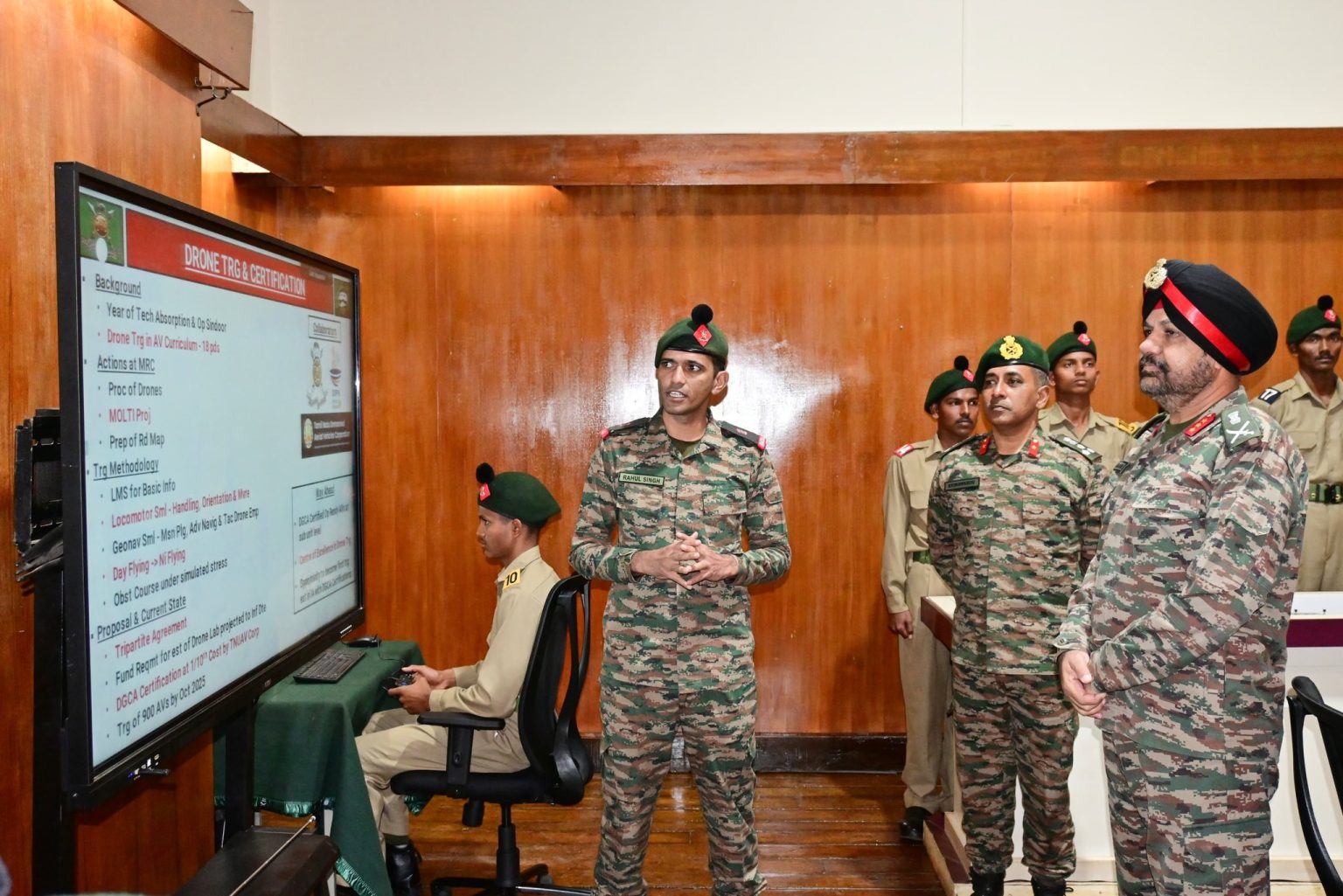 Indian Army Boosts Tech Training with Drone Lab at Madras Regimental Centre