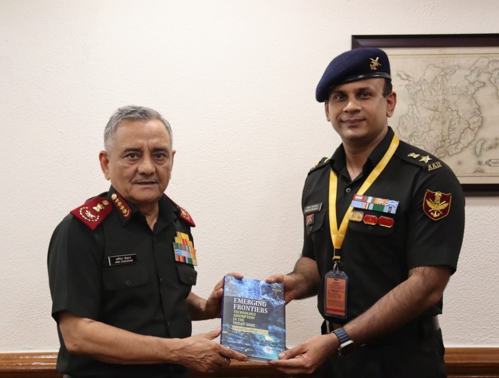 Lt Col Akshat Upadhyay Presents Book on Military-Tech Integration to ...