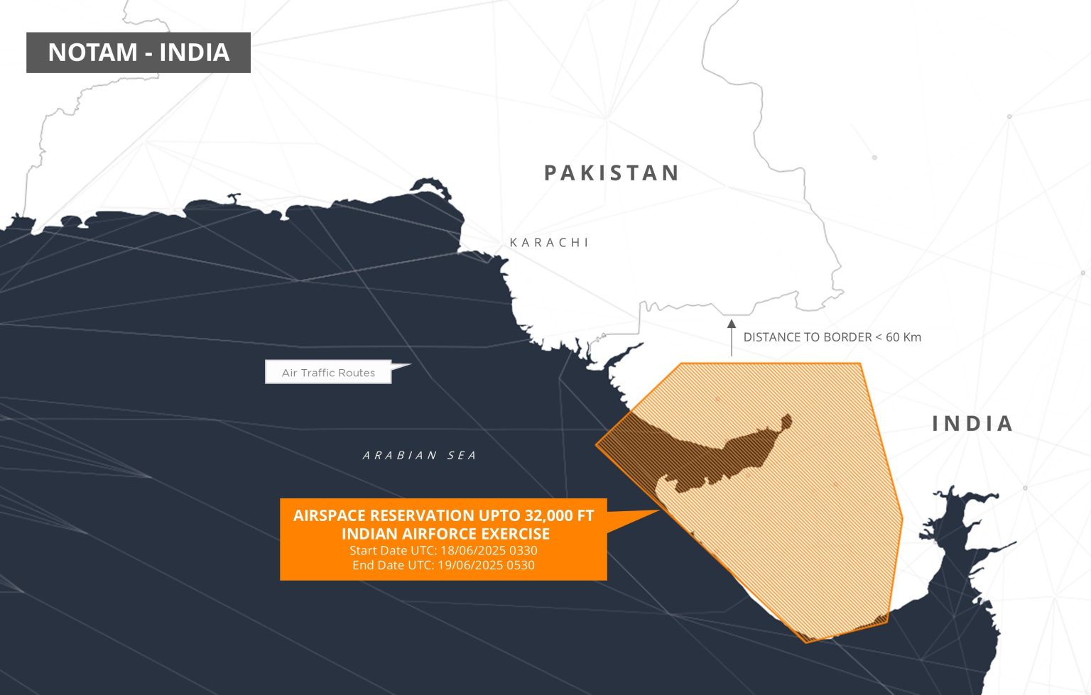 India Issues NOTAM for Air Force Exercise Near Indo-Pak Border Amid ...