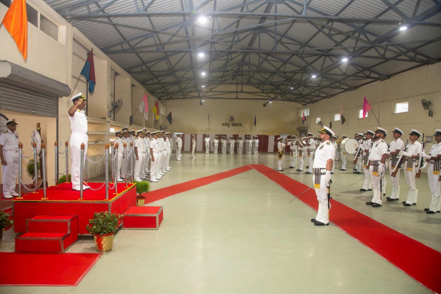 Commodore S Parthiban Takes Command at INS Shivaji