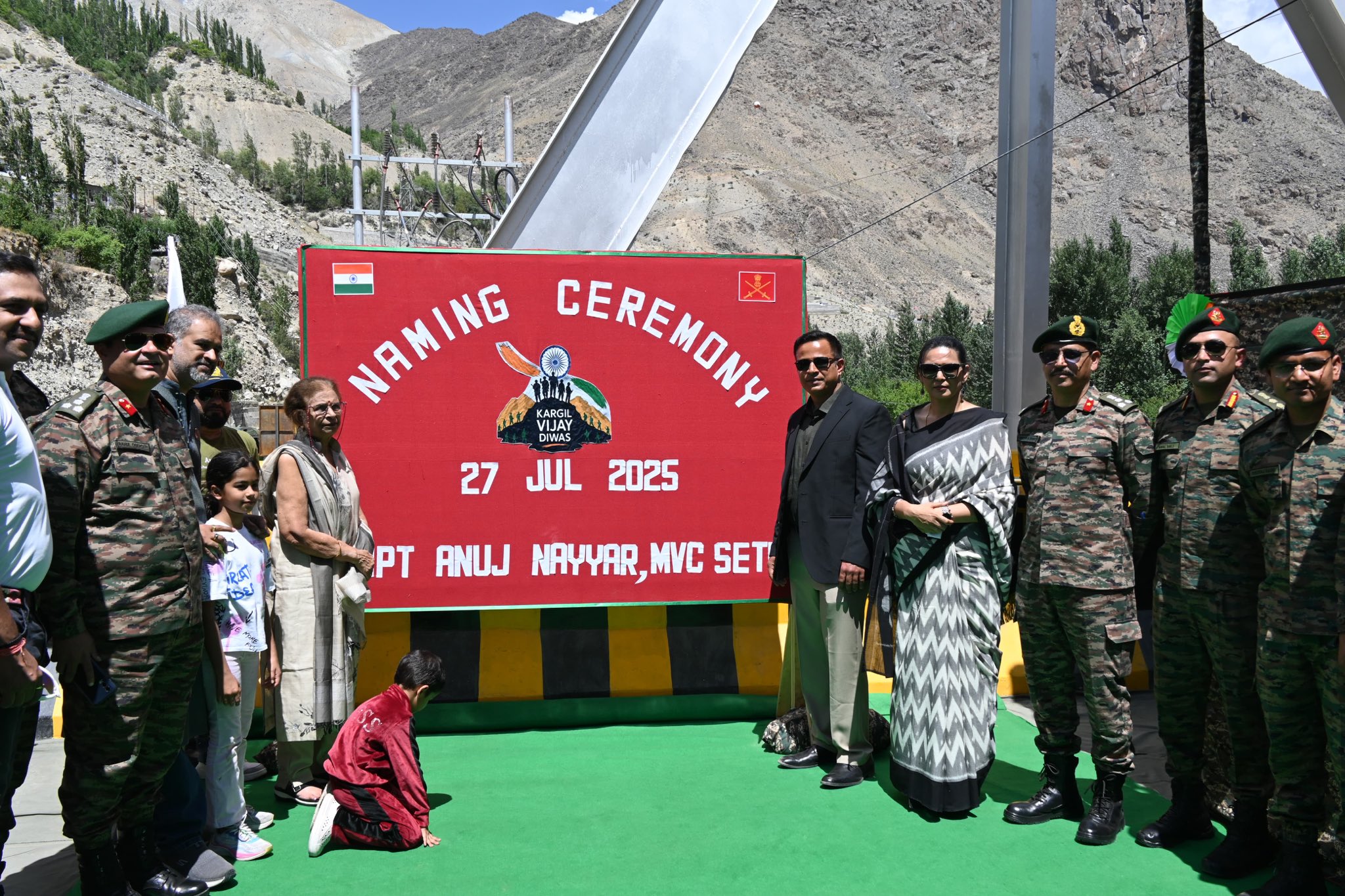 Kargil Bypass Bridge Named After Captain Anuj Nayyar in Solemn Ceremony ...