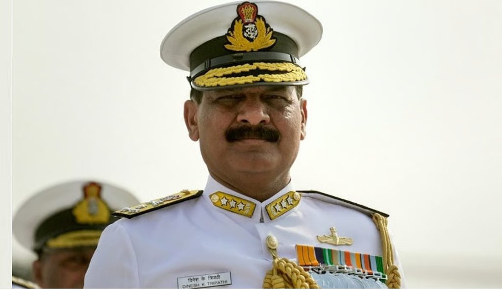 Navy Chief Admiral Dinesh K Tripathi Embarks on Four-Day Official Visit ...